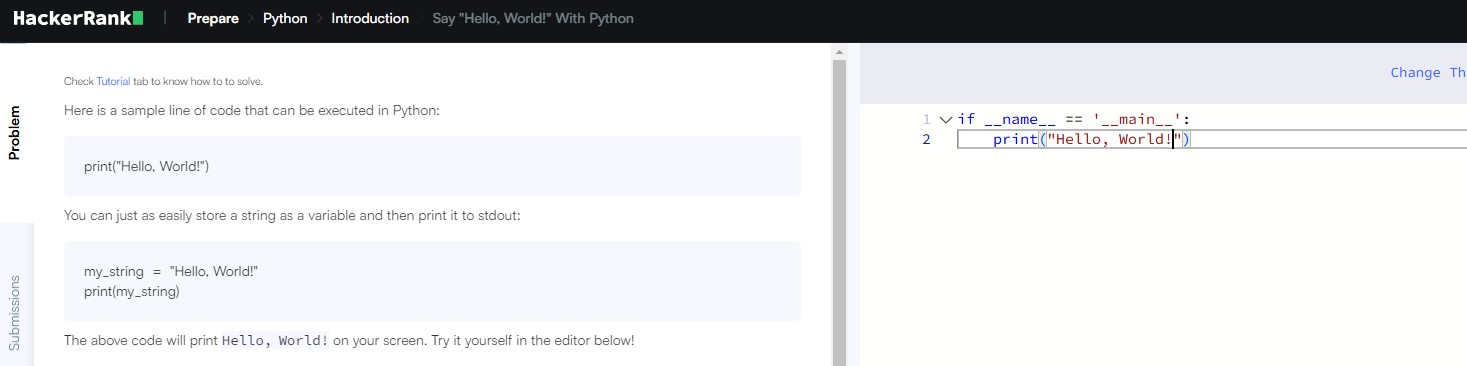[HackerRank] Tutorial 1: "Ready, Set, Go" - Gnome Ledge