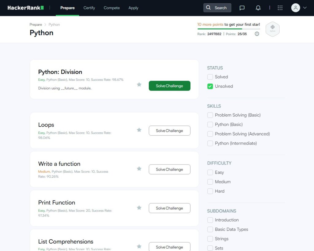 [HackerRank] Tutorial 4: “Division” Challenge - Gnome Ledge